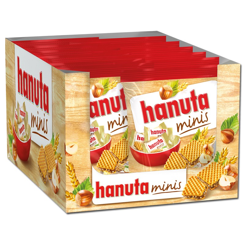 Ferrero Hanuta minis, Riegel, Schokolade, 12 Beutel Riegel Ferrero ...