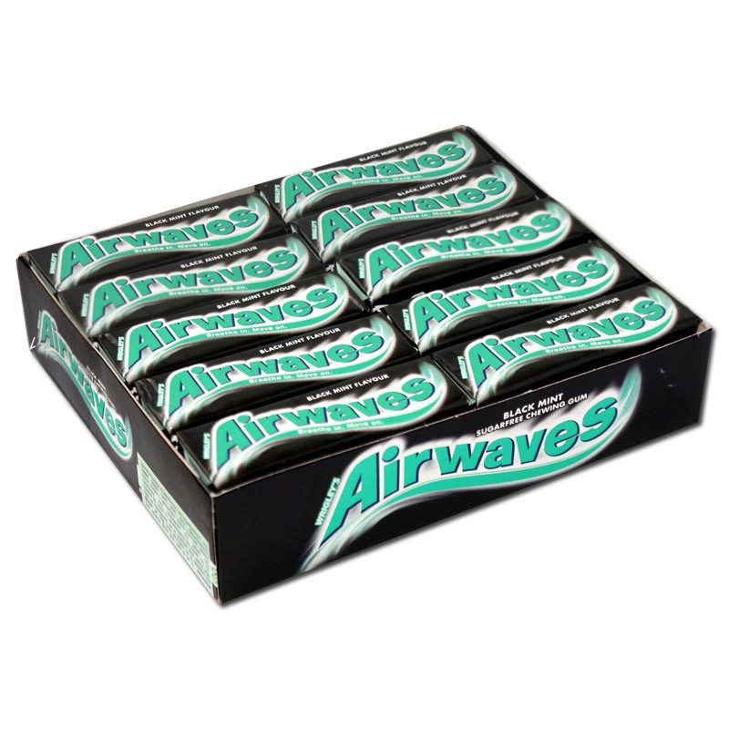 Wrigleys Airwaves Black Mint, Kaugummi, Dragee 30 Packungen Kaugummi ...