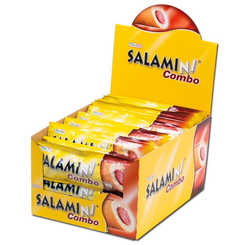 Marko Salamini Combo, Wurst in Teighülle, 40 Stück je 50g Snacks