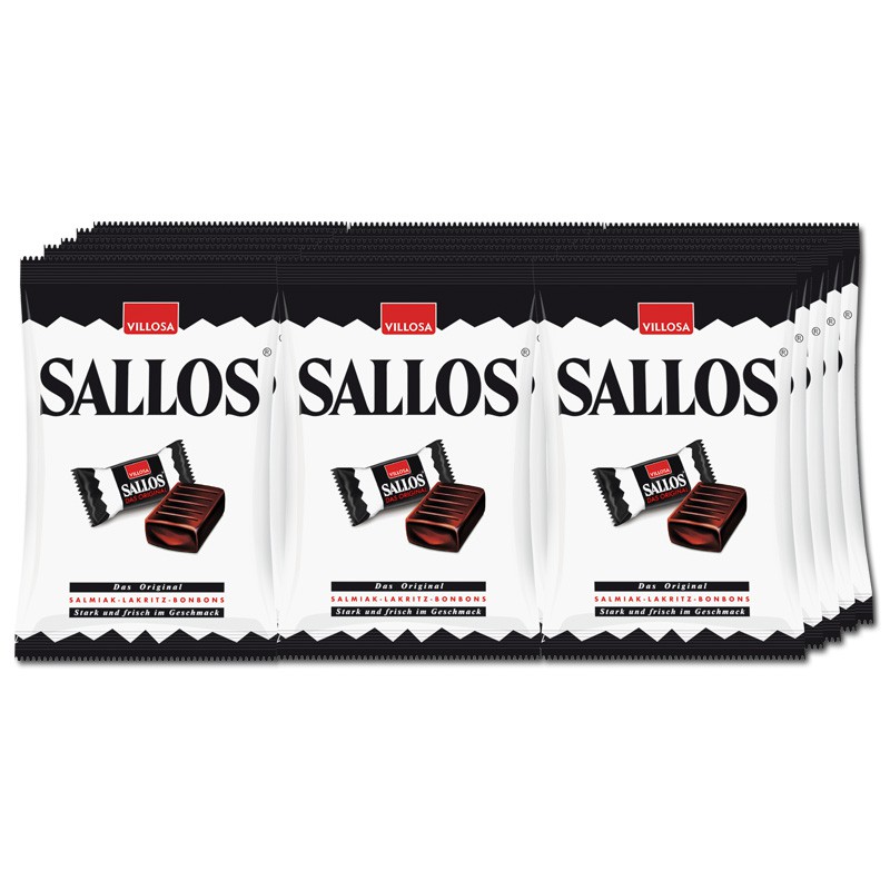 Sallos Orginal Lakritz Bonbons, Beutel 150 g, 15 Stück Bonbons ...