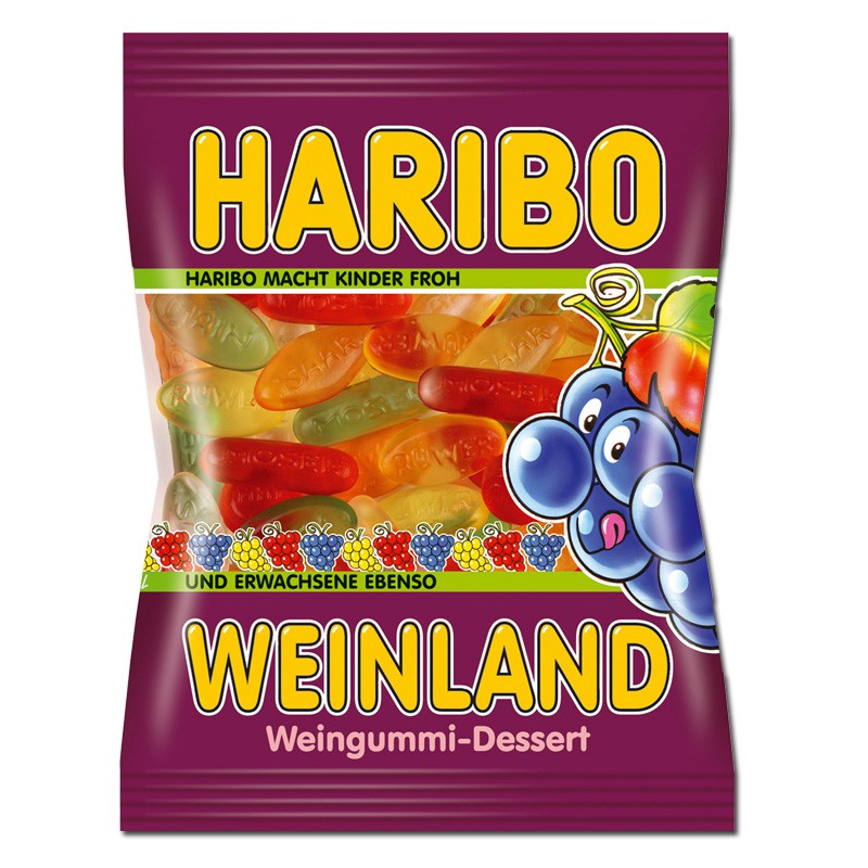 Haribo Weinland, Fruchtgummi, 30 Beutel, 100g Fruchtgummi Beutel Haribo ...