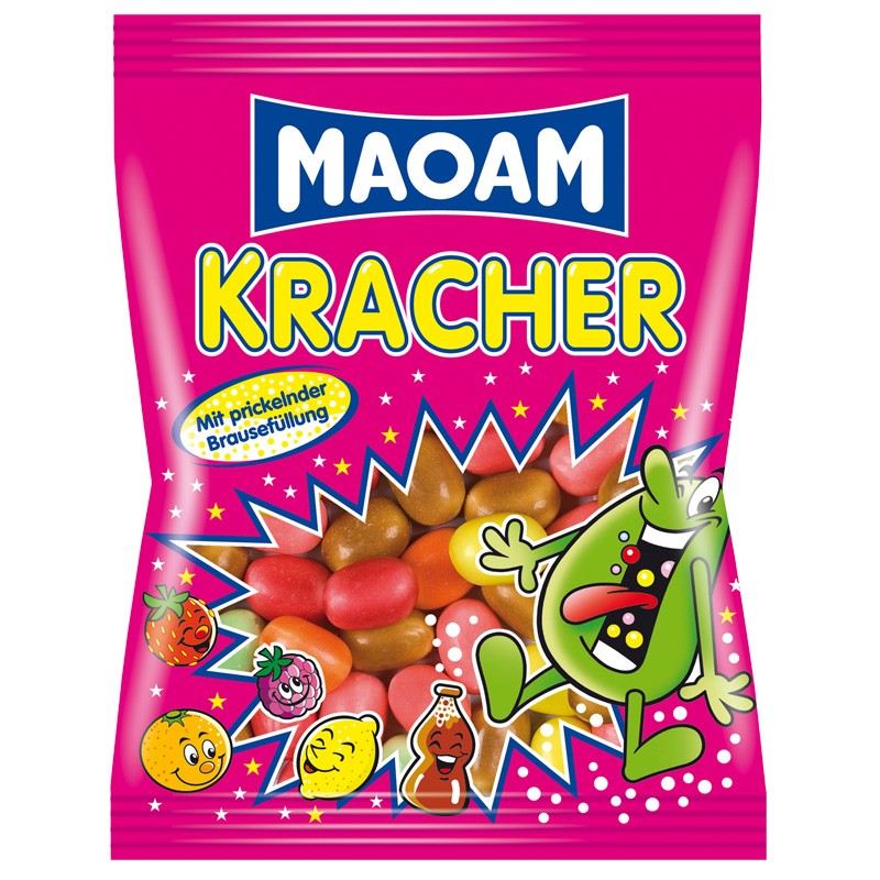 Haribo Maoam Kracher 200g, Kaubonbon, 18 Beutel Bonbons Kaubonbon Weich ...