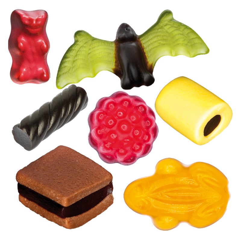 Haribo Color-Rado, Fruchtgummi, Lakritz, 1 Kg Beutel Fruchtgummi Kilo ...