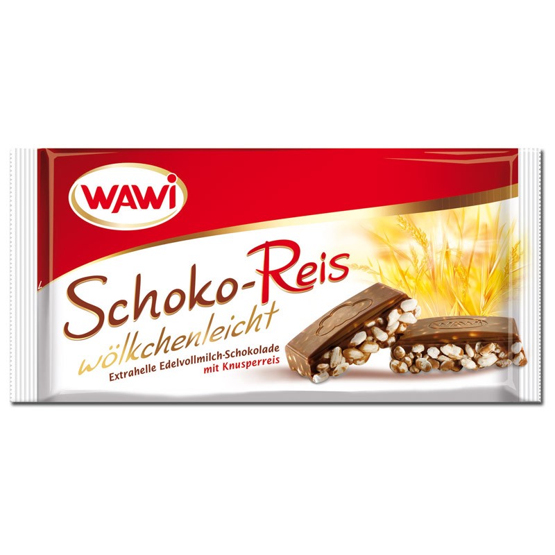 Wawi Schoko-Reis, Puffreis, Schokolade 30 Riegel Riegel Riegel aller Art
