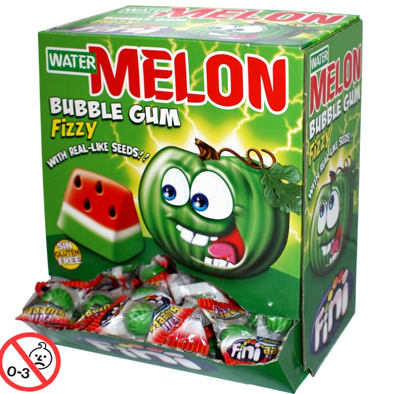 Fini Watermelon Kaugummi Wassermelone Bubble Gum 200 Stück Kaugummi ... Fini Watermelon Kaugummi Wassermelone Bubble Gum 200 Stück Kaugummi ...