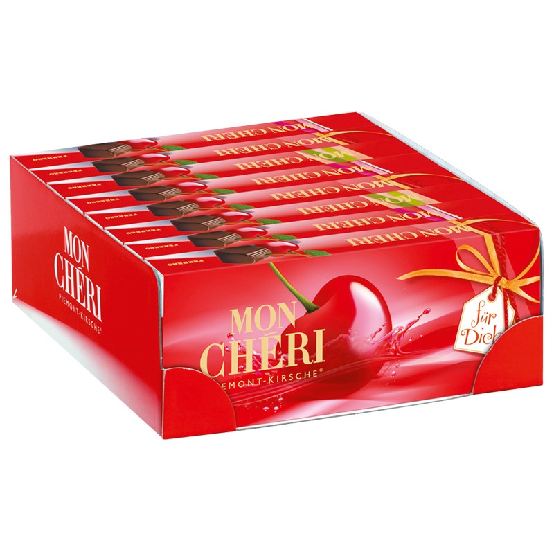 Ferrero Mon Cheri 105g, Praline, 8 Packungen Schokolade Pralinen ...