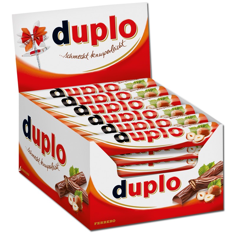 Ferrero Duplo, Riegel, Schokolade, 40 Riegel Riegel Ferrero Schokoriegel