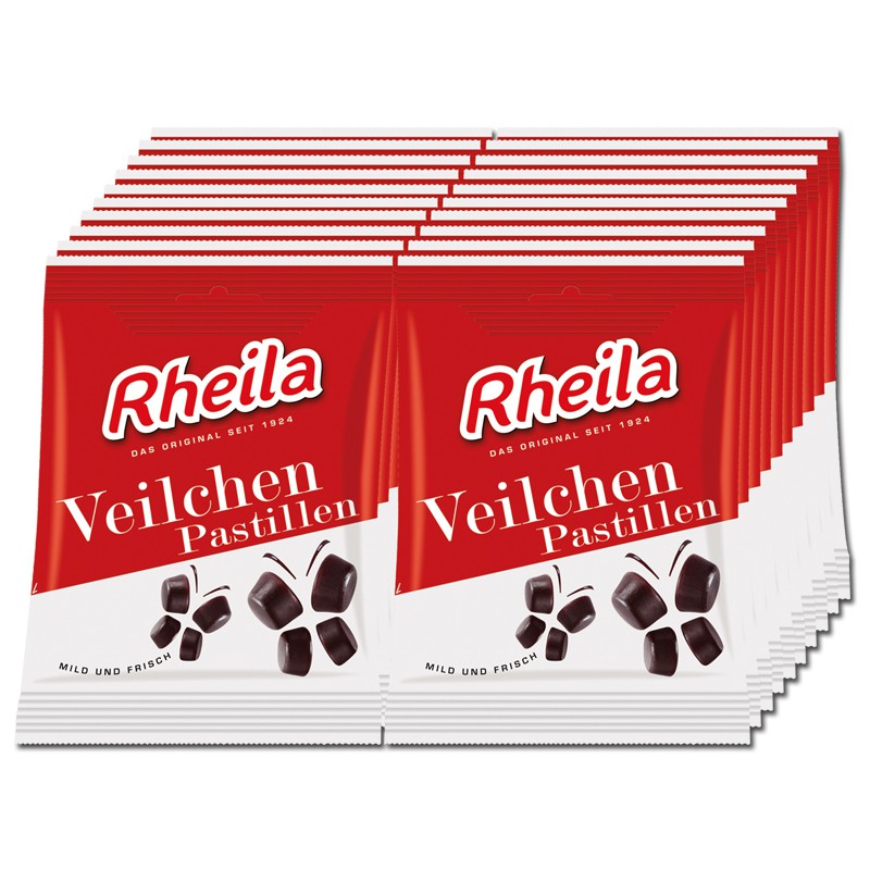 Rheila Veilchen Pastillen 90g, Lakritz, 20 Beutel Lakritz Beutel ...