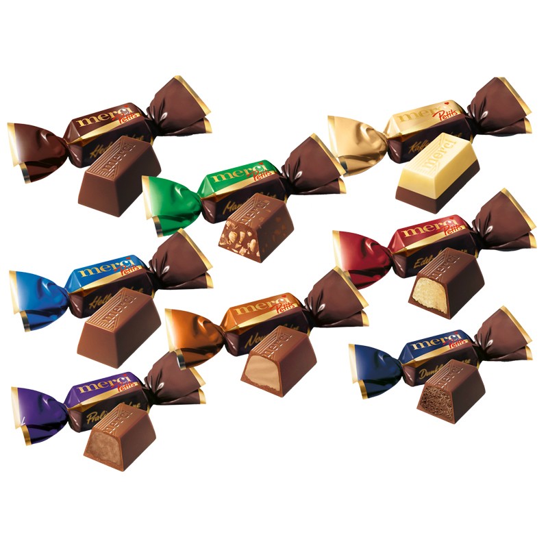 Storck Merci Petits Chocolate Collection 1kg Dose Schokolade Tafeln ...