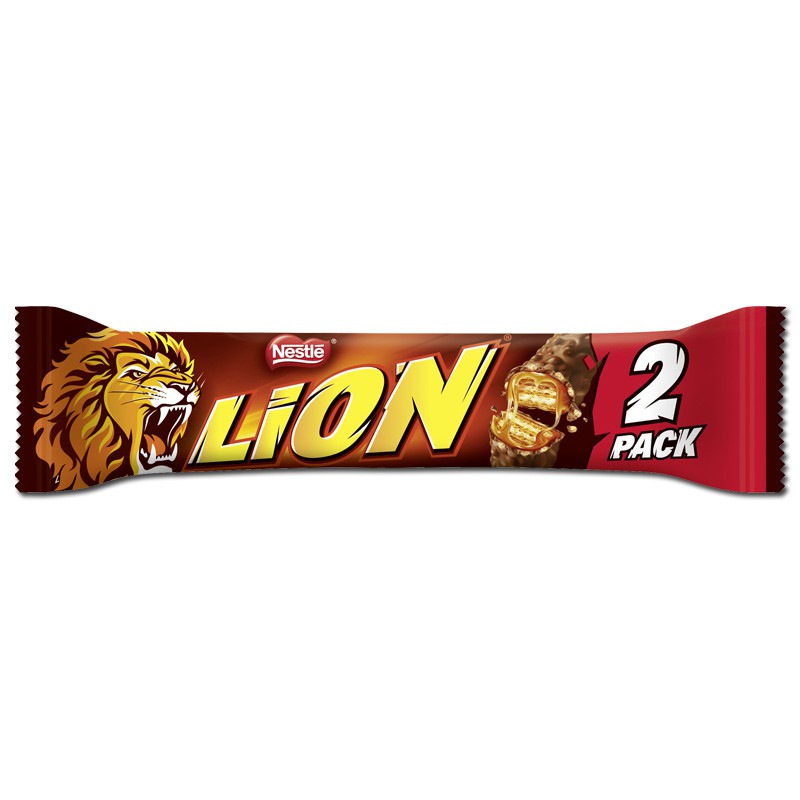 Nestle Lion 2 Pack, Riegel, Schokolade, 28 Stück Riegel Nestle Schokoriegel