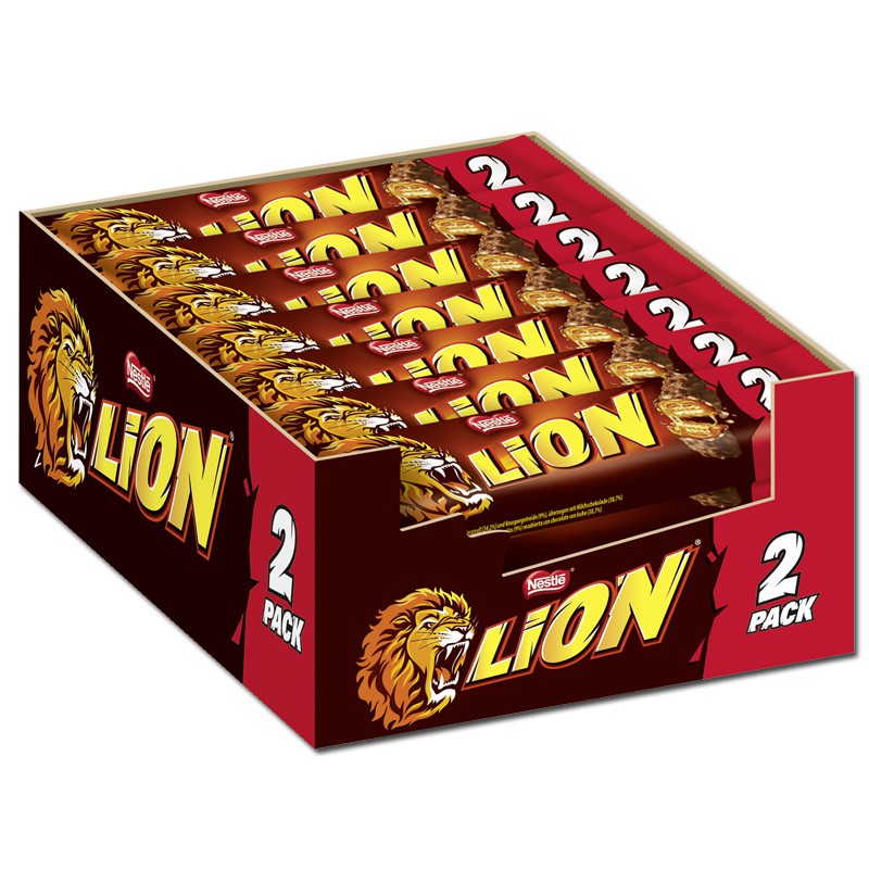Nestle Lion 2 Pack, Riegel, Schokolade, 28 Stück Riegel Nestle Schokoriegel