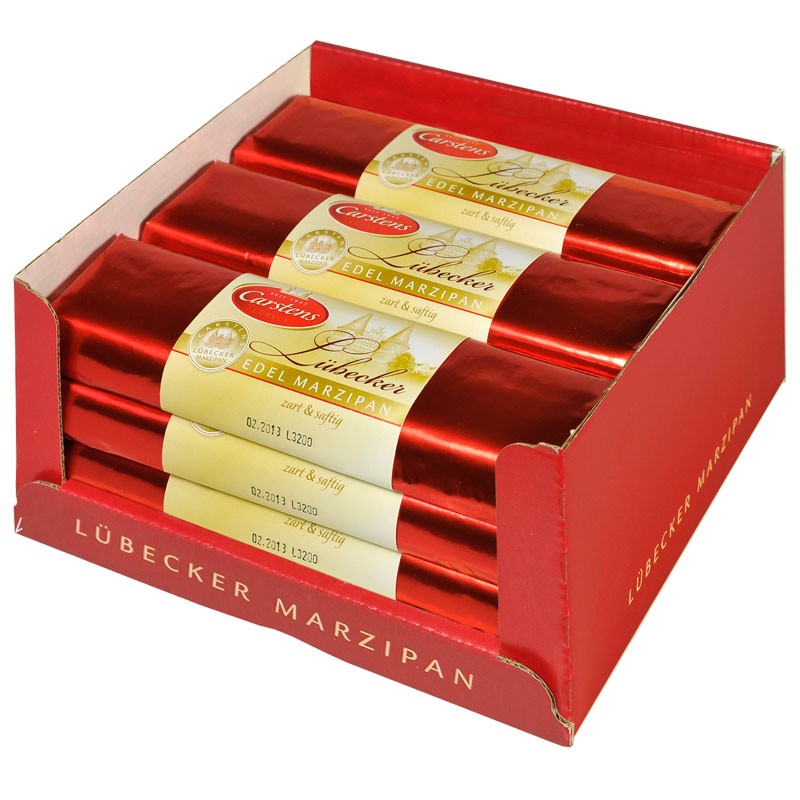 Carstens Lübecker Edel-Marzipan Brote 200g 12 Stück Weihnachten ...