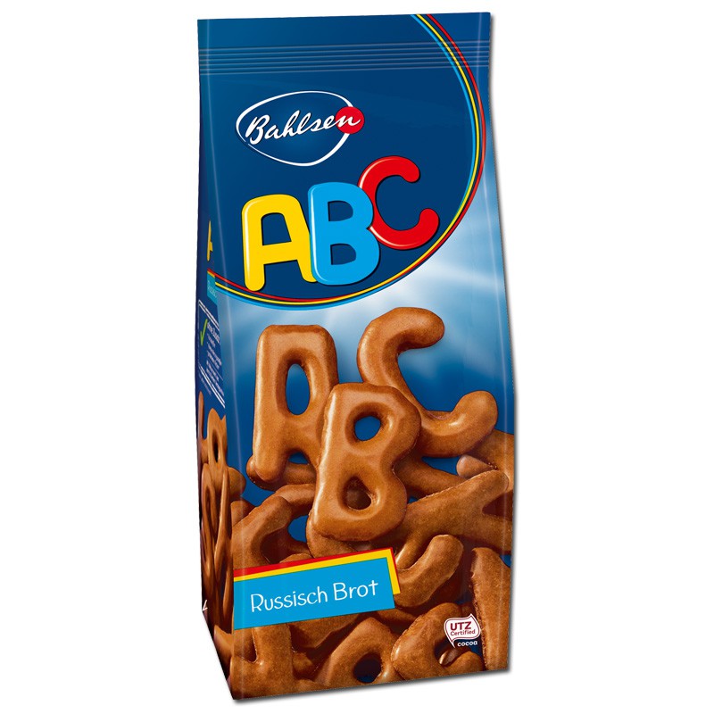 Bahlsen ABC Russisch Brot 100g Beutel, Kekse, 12 Stück Gebäck Kekse ...
