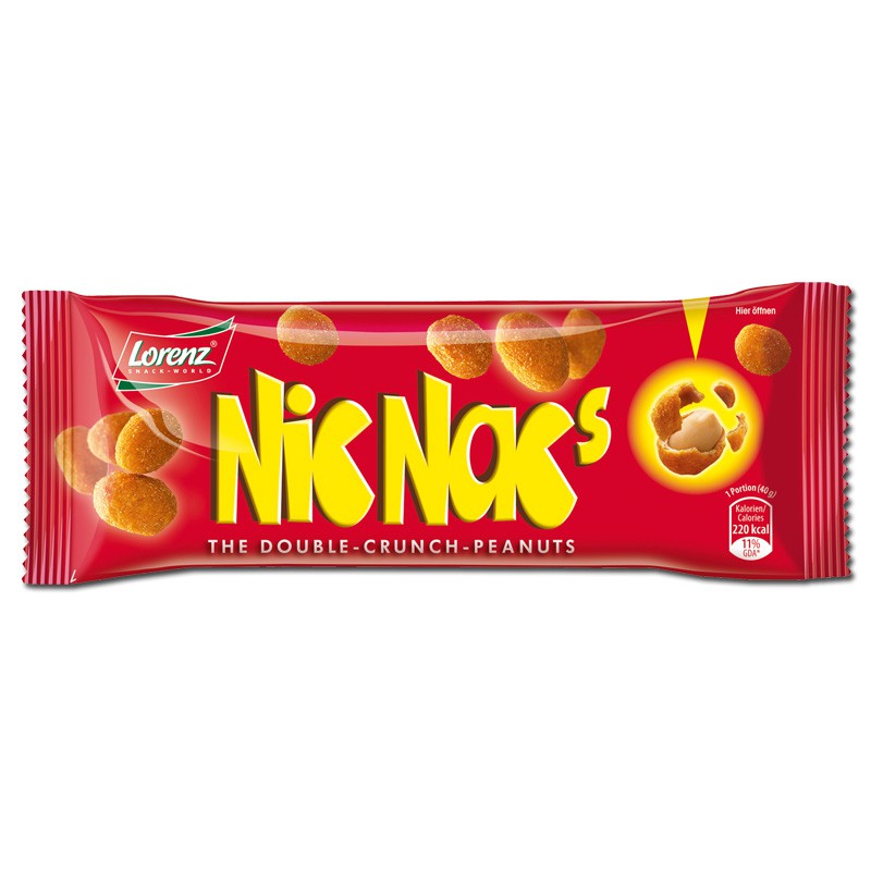 Lorenz Nic Nacs 40g, Knabberartikel, 24 Beutel Knabberartikel Nüsse