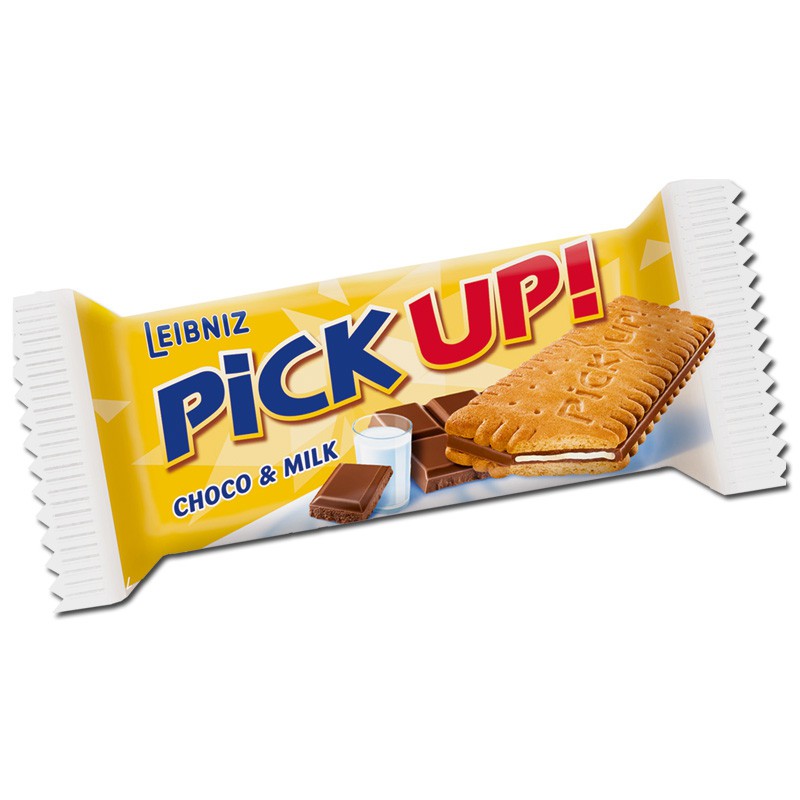 Bahlsen Leibniz Pick Up Riegel, Choco & Milch, 24 Stück Riegel Riegel ...
