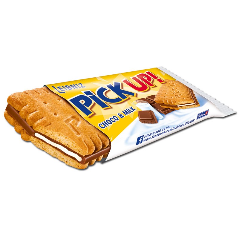 Bahlsen Leibniz Pick Up Riegel, Choco & Milch, 24 Stück Riegel Riegel ...