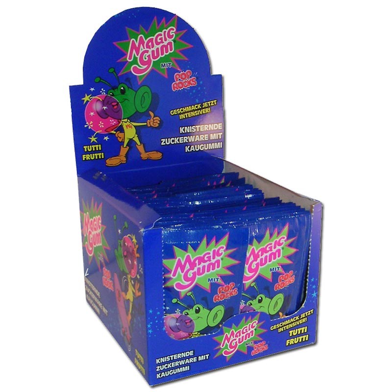 Magic Gum, Kaugummi, Pop Rocks, 50 Beutel Kaugummi Kinderkaugummi bunte ...