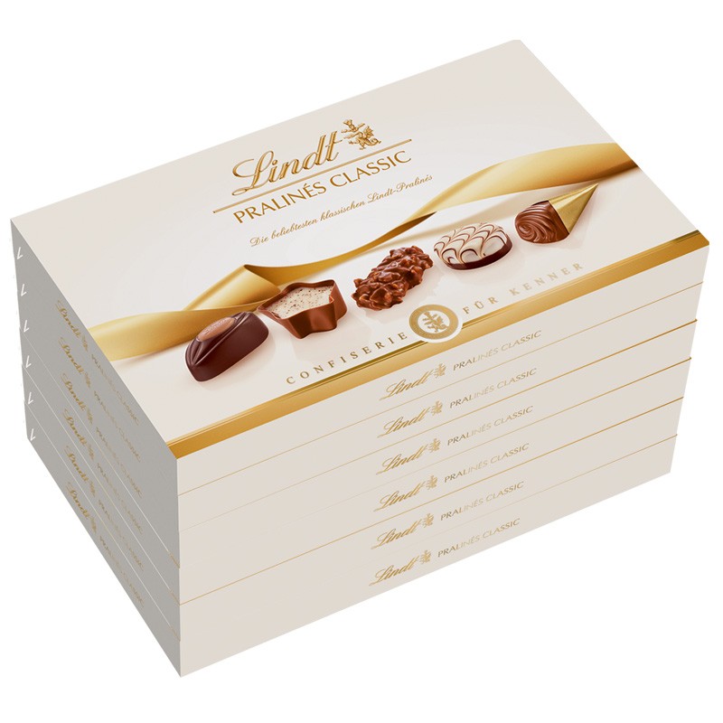 Lindt Pralines Classic 125g, Schokolade, 6 Packungen Schokolade ...