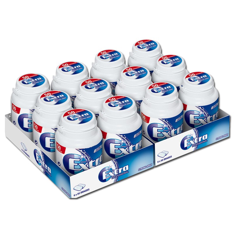 Wrigleys Extra Professional Mint Dose, Kaugummi 12Stück Kaugummi ...